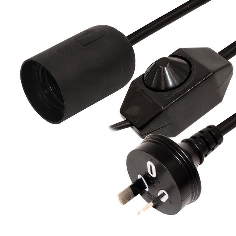 Edison Lamp Socket AC Electric Extension Wire Dimmer Light Bulb Set for ...