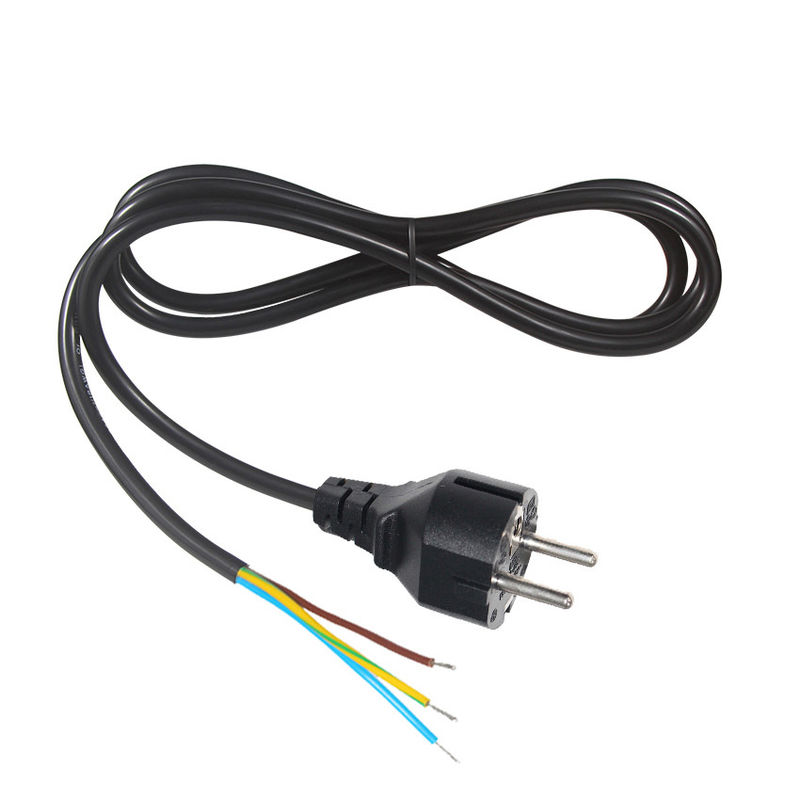 European 3 Pin Vde 220V Schuko Cee 77 Eu Ac Cord To Power Strip
