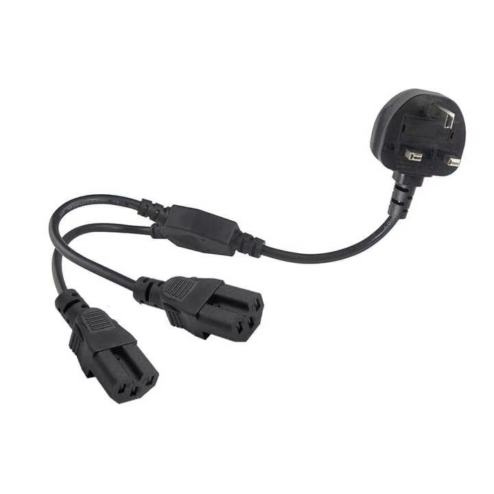 UK Plug Dual C15 Power Cord Industrial Grade 16A 250V 1.5M for Server ...
