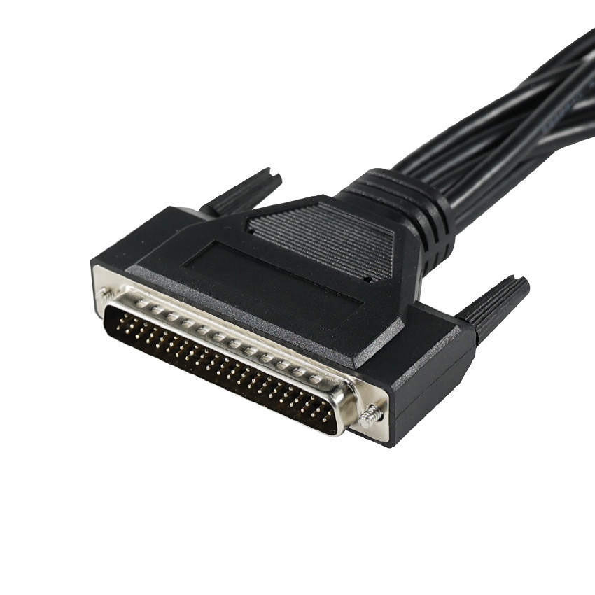 DB-62 Male to 7x DB-9 Male Breakout Cable for Industrial Serial ...